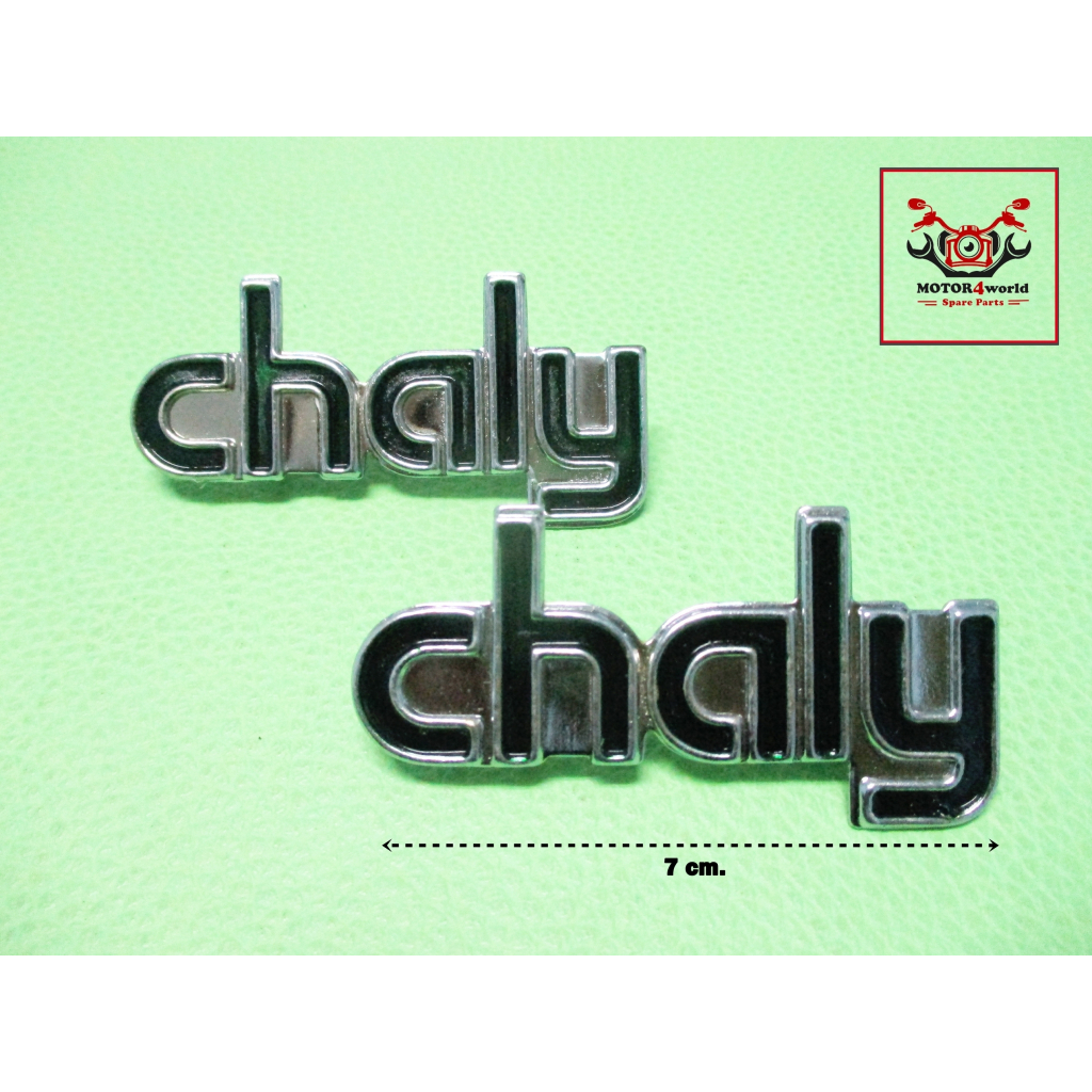 SIDE FRAME EMBLEM "GREEN" Fit For HONDA CHALY CF50 CF70 // Body Logo ...