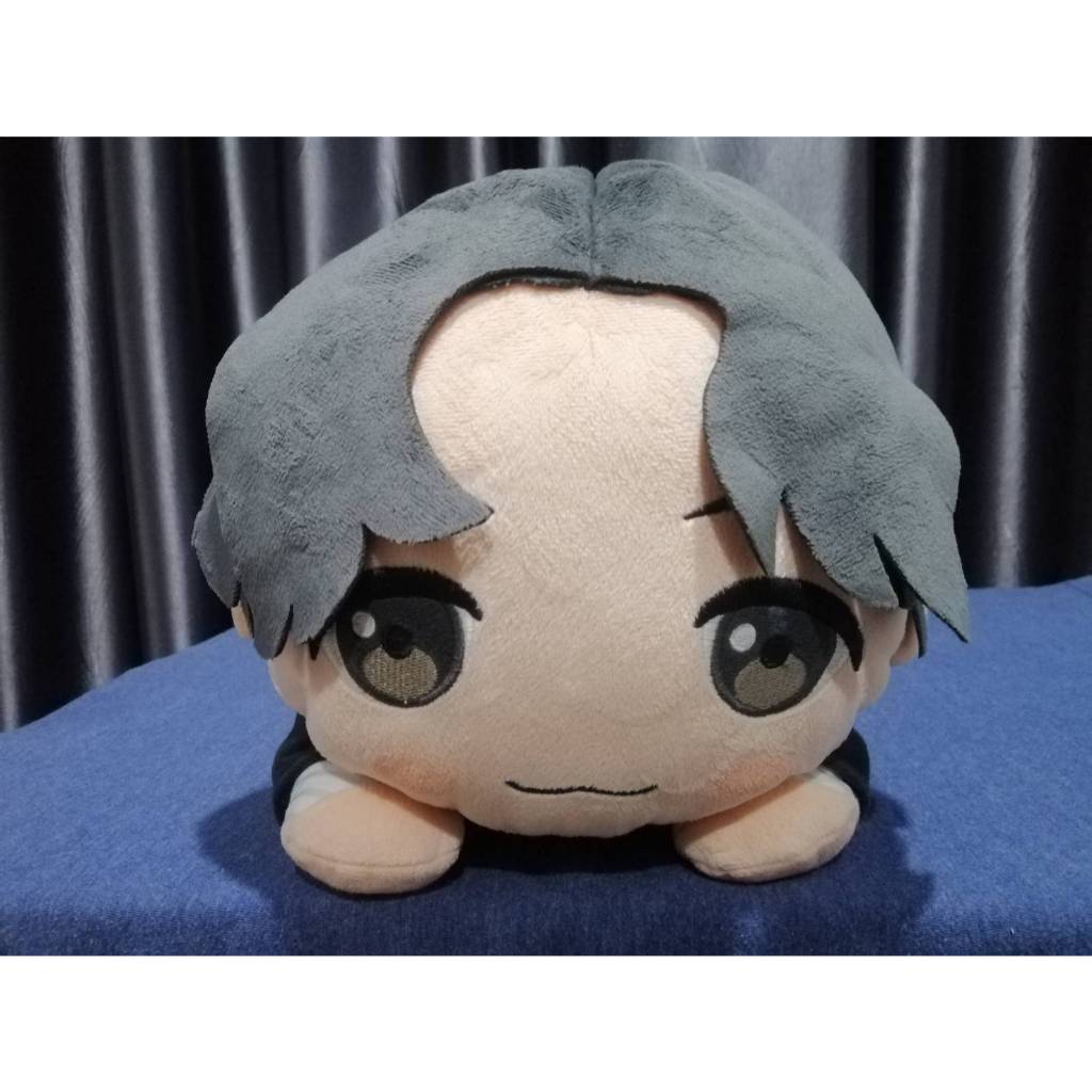 BTS Anime Doll TinyTAN Suga Mega BIG Lying Plush Label Fabric Real ...