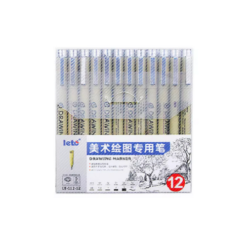 Leto 12Pcs Calligraphy Writing pen for Sketching Lettering Fade proof ...