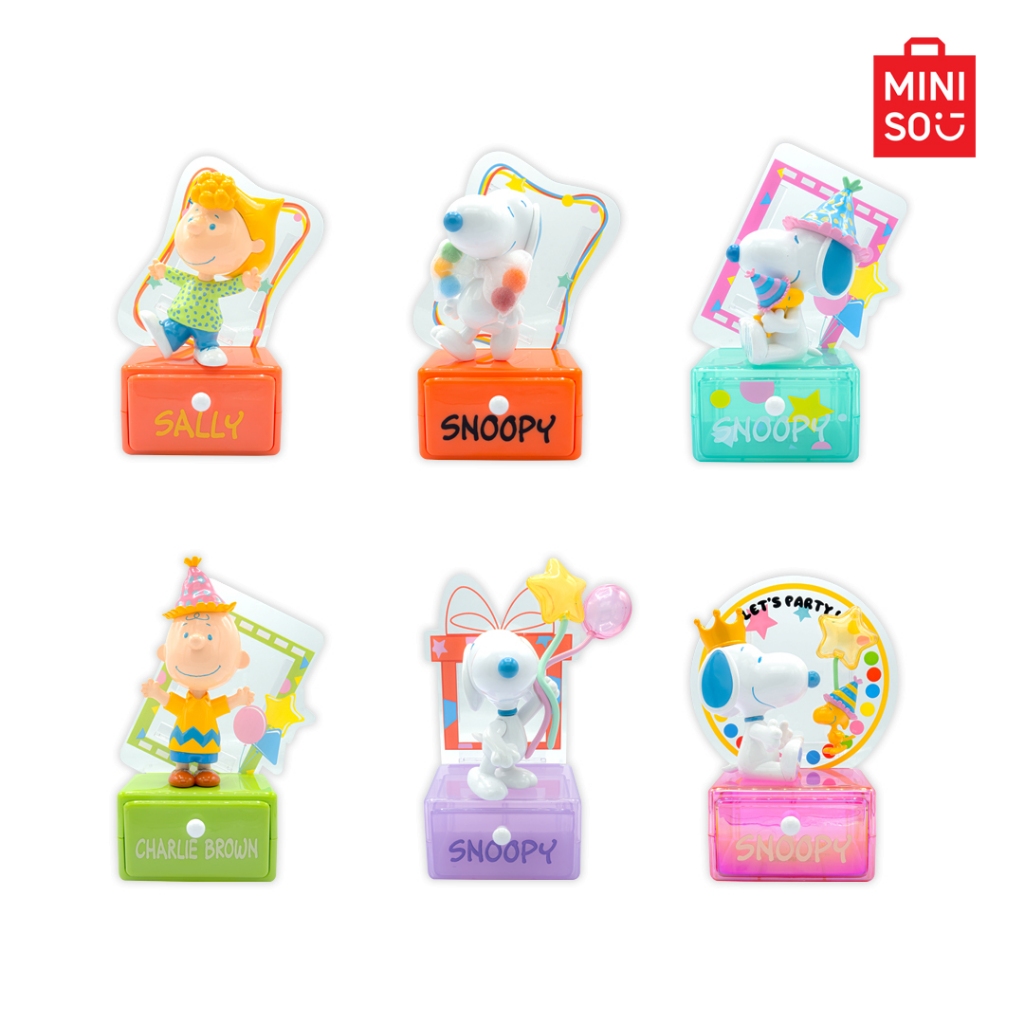 MINISO Model Figure Box Snoopy Celebrate Mystery | Shopee Malaysia