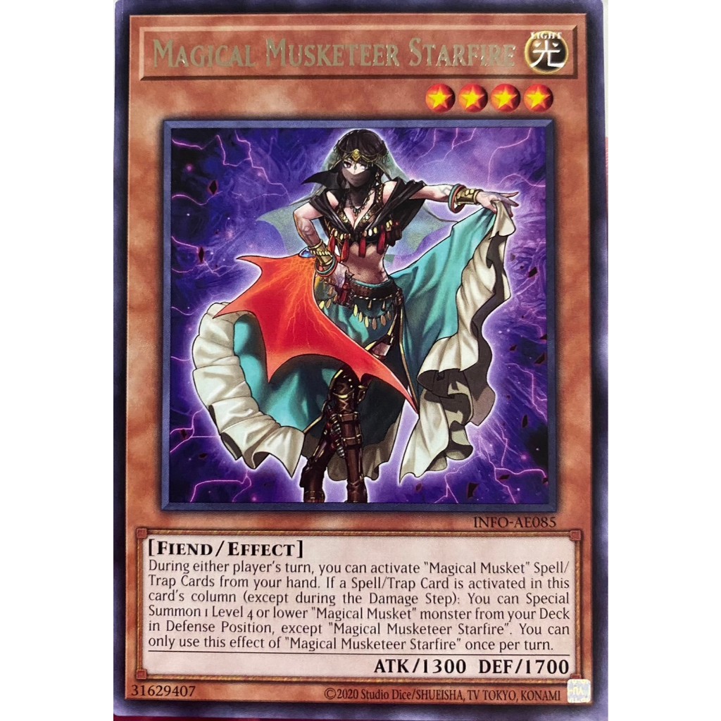 Yugioh Asia-Eng [INFO-AE085] Magical Musketeer Starfire (Rare ...