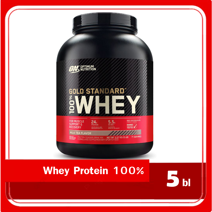 Whey Protein Thai Label Milk Tea Flavor Optimum Nutrition Gold Standard ...