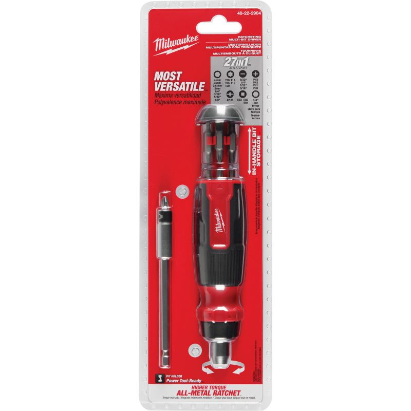 Milwaukee Ratcheting Multi-Bit Screwdriver | Shopee Malaysia