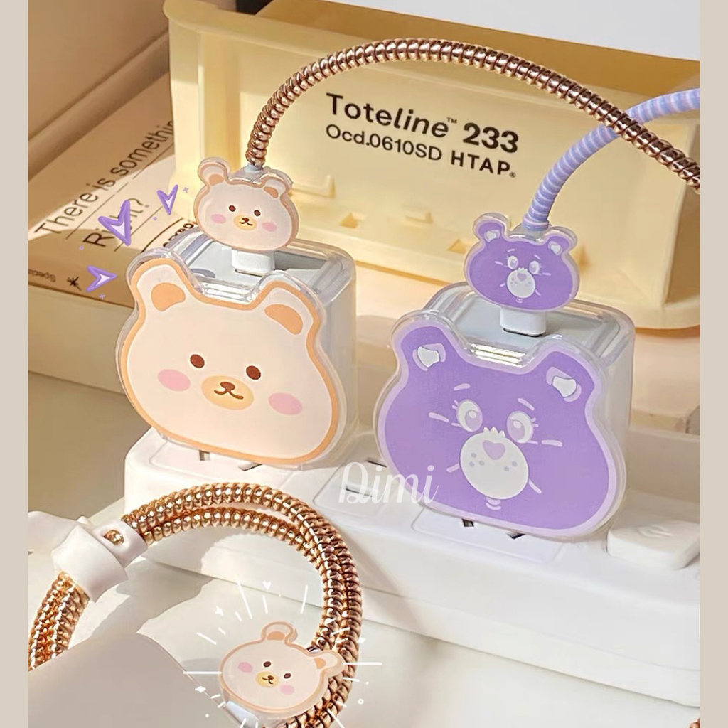 Charger Case Cable Preservation Kit Charging Set Cartoon Pattern ...