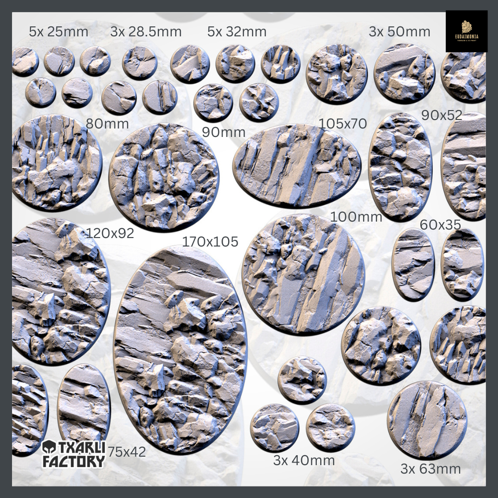 Stony miniature bases Can Be Shipped In 1-3 Days. Stone-Themed Model ...