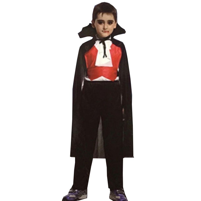 Haloween Boys Dracula Dress There Is A Black Veil With Split For Half ...