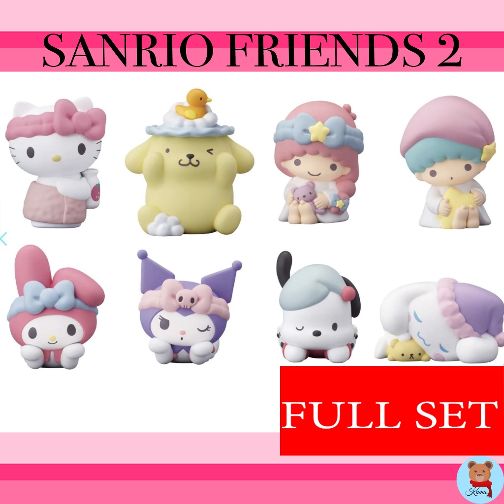 (set) Model 2 Sanrio Characters Friends2 mini figure 8 set Gashapon ...