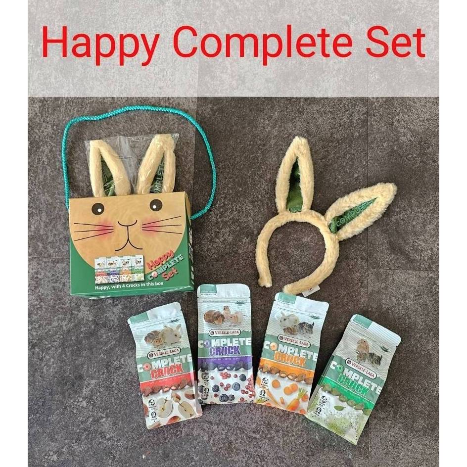 Happy Complete Crock Set Rodent Snacks Assorted 4 Flavours Pack (50g x ...