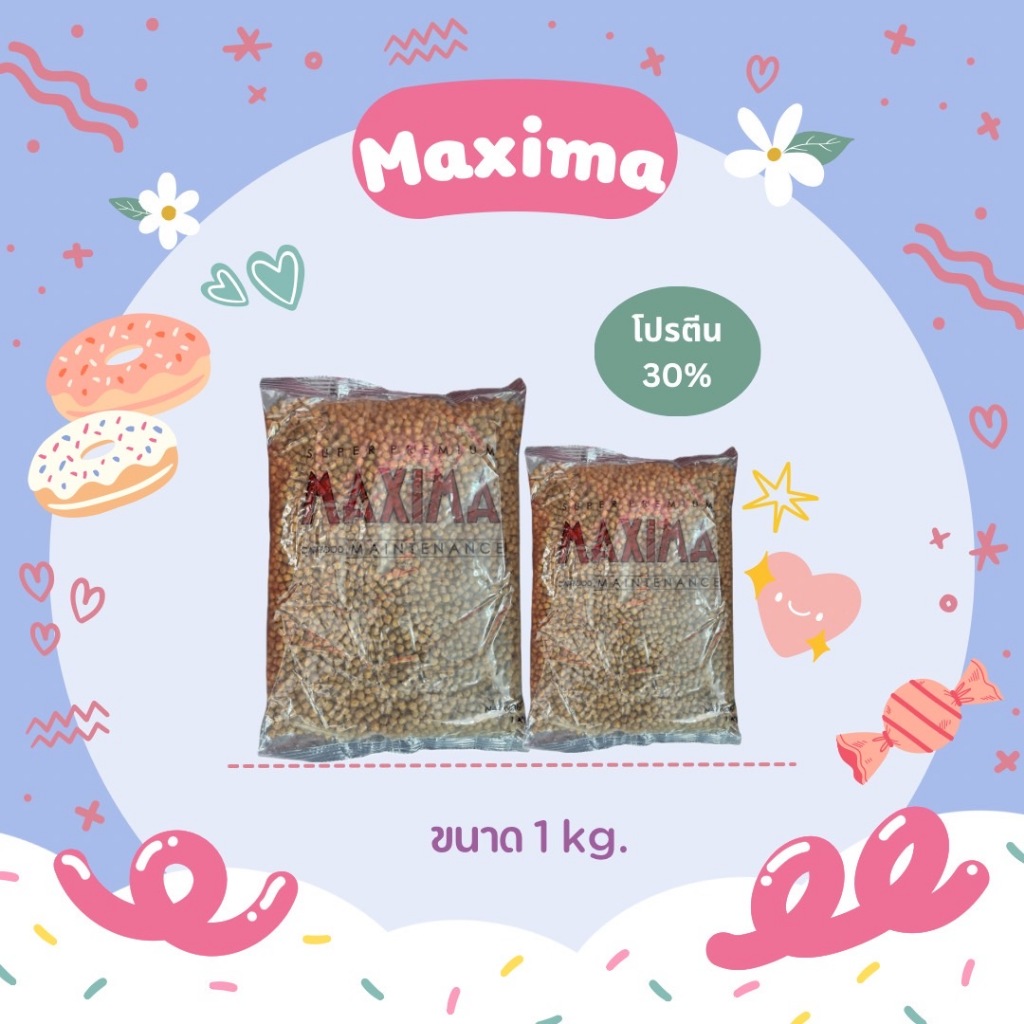 (1 Kg) Maxima Cat Food 1 Kg Size (Clear Bag Divided From The Factory ...