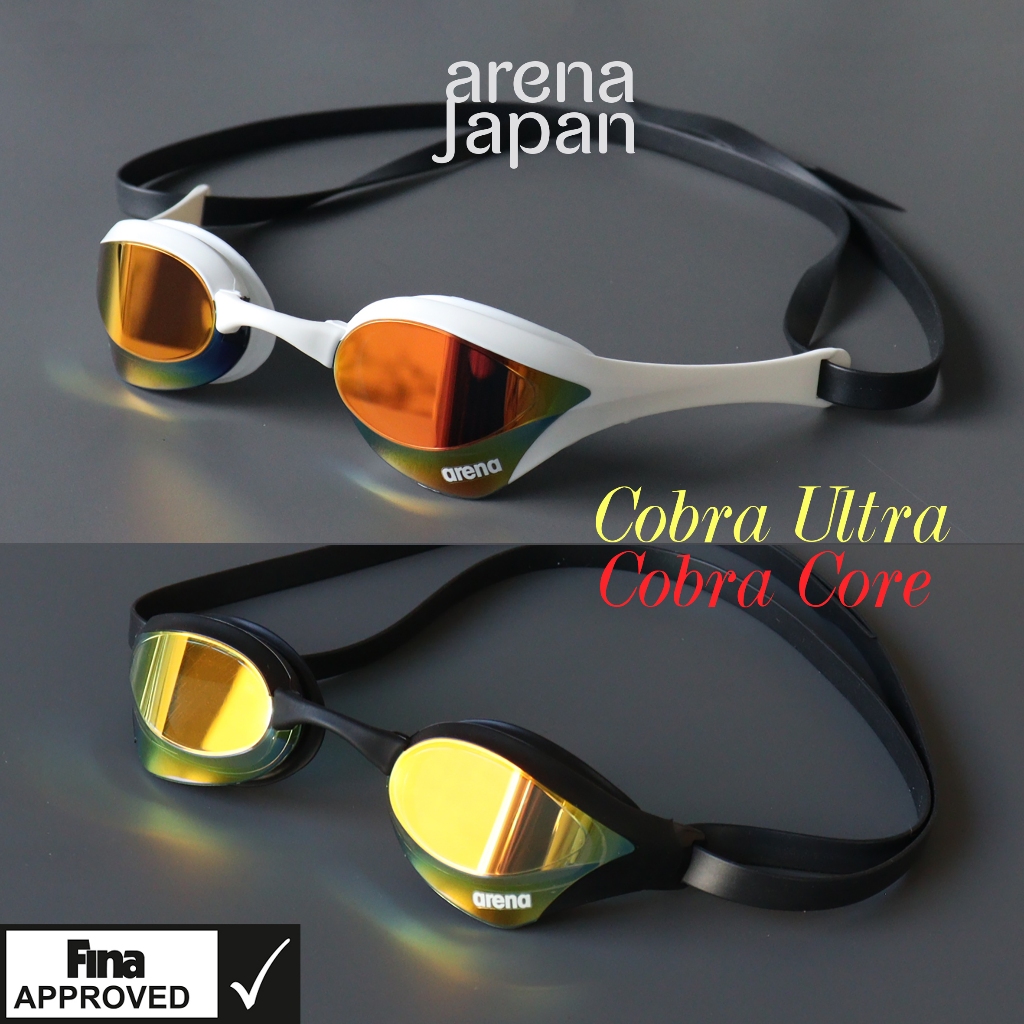 Arena Japan Swim Goggles Fina Approved Cobra Ultra Core And Swipe | Shopee Malaysia