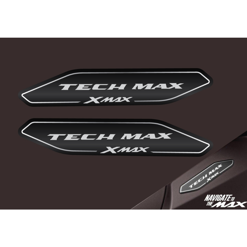 logo TECH MAX Sticker For XMAX Model (Not Embossed) | Shopee Malaysia