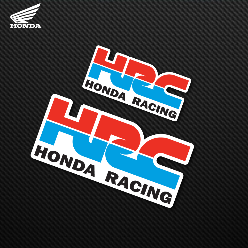 HRC Honda Racing Car Sticker Reflective l Size 10 And 15cm | Shopee ...