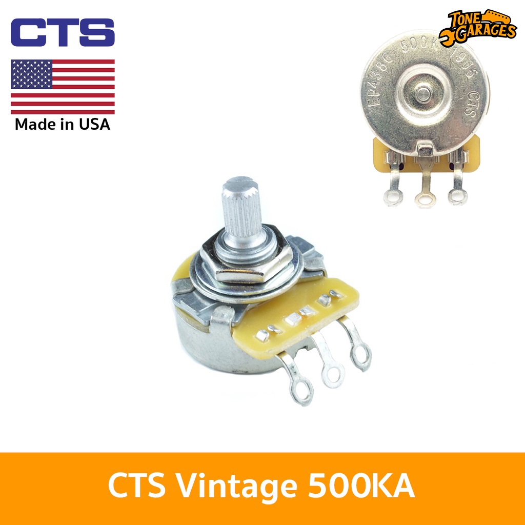 Cts Pot Split Shaft Vintage Bottom Dented 500ka Tone Volume Shopee