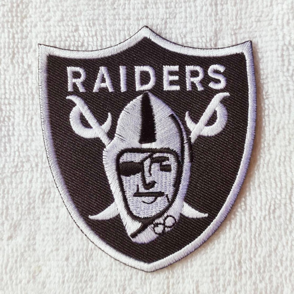 Arm Patch Iron-On American Football Team NFL Las Vegas Raiders Sticker ...
