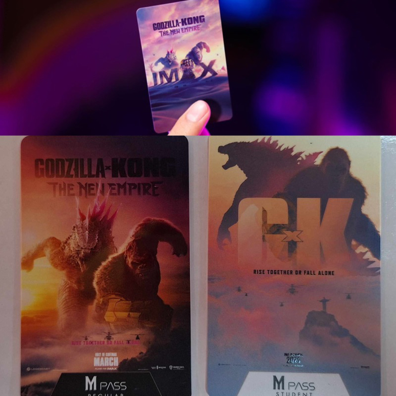 Authentic Card Collection imax godzilla vs kong the new empire m pass ...