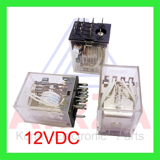 (OMRON MY4 Relay) Relay 12vdc 3A 4C 1 Unit | Shopee Malaysia