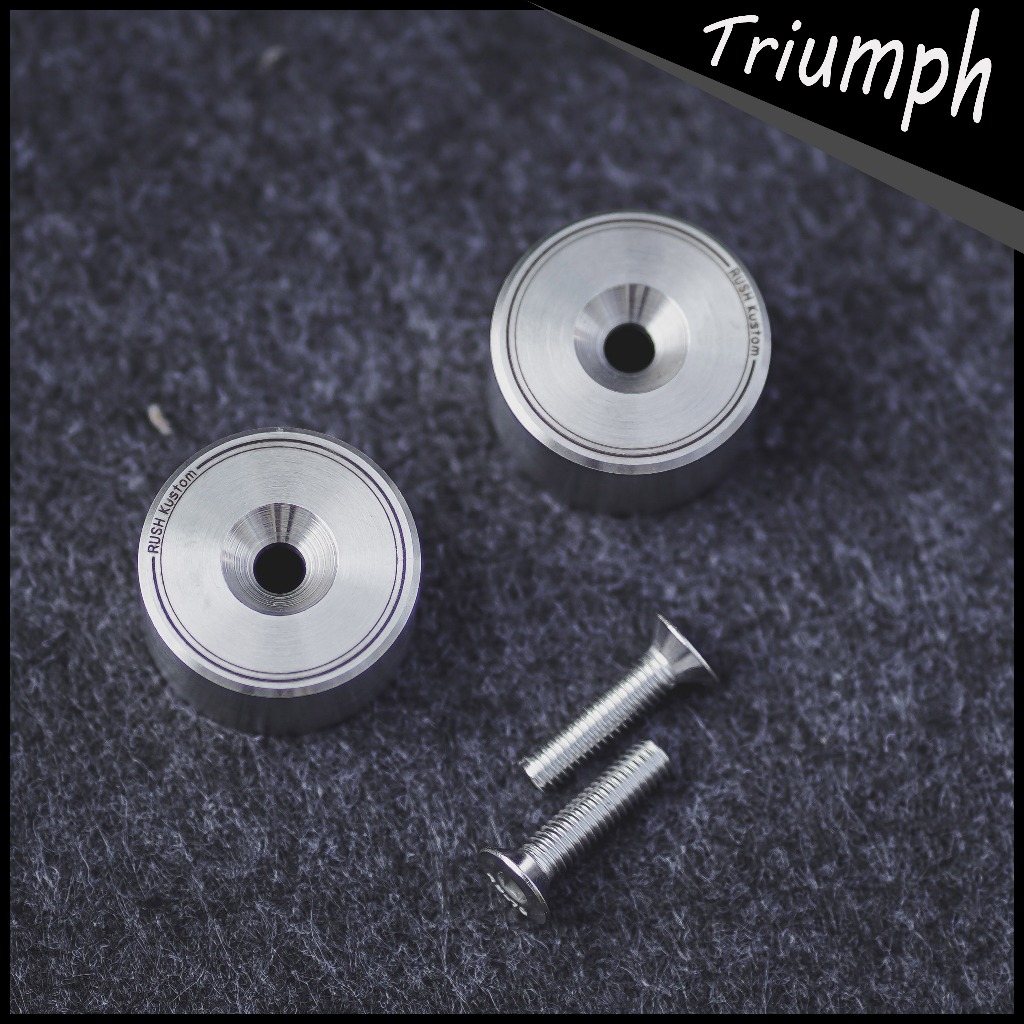 Rush Kustom Handlebar End Triumph Street twin T100 T120 Bobber ...