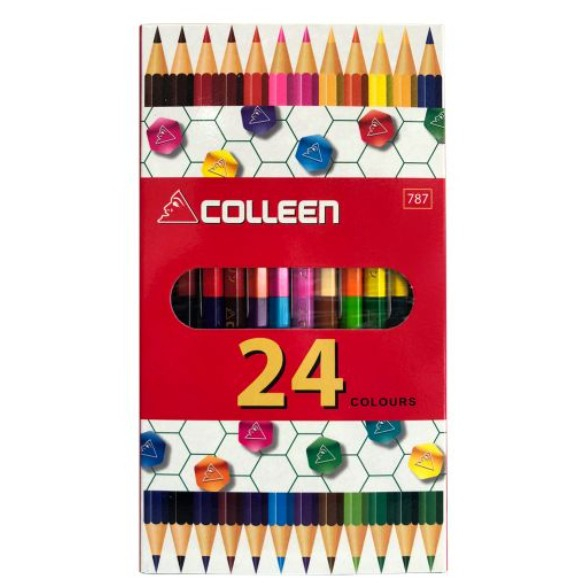 Colleen Wood Color 24 Colors 2 Heads 12 Sticks | Shopee Malaysia