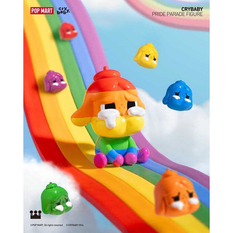 POPMART CRYBABY Pride Parade Figure Rainbow Limited Collection Size 1 ...