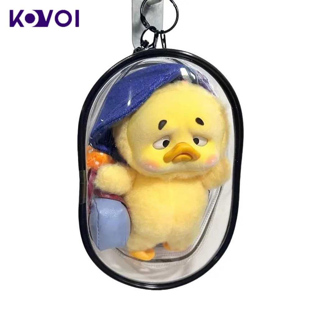 23cm Duck Bag labubu Box art toy Transparent Pvc Storage | Shopee Malaysia