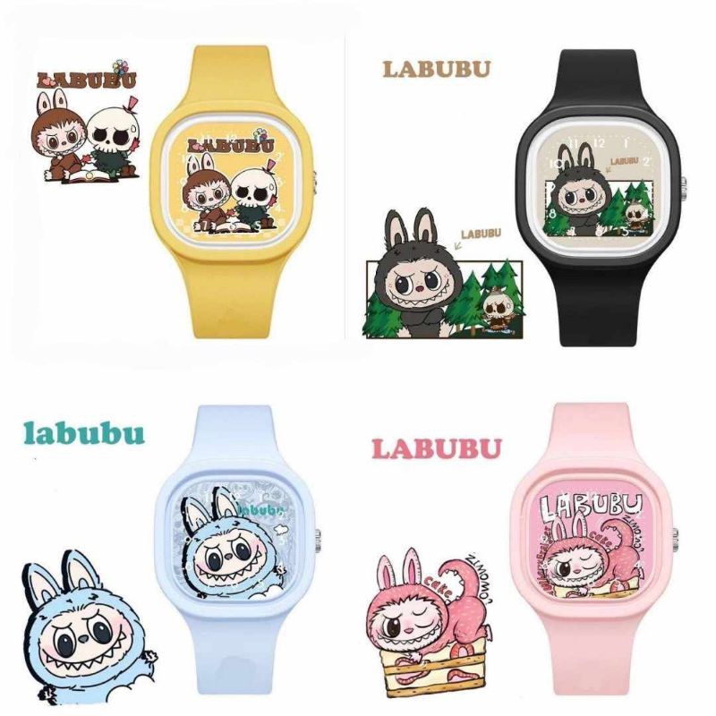 Thick Silicone Strap Watch Labubu Dial Size 4.5 Cm. | Shopee Malaysia