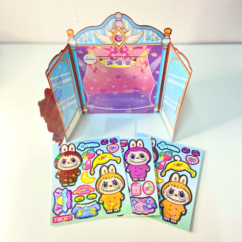 Labubu Dollhouse Doll Dress Up Sticker | Shopee Malaysia