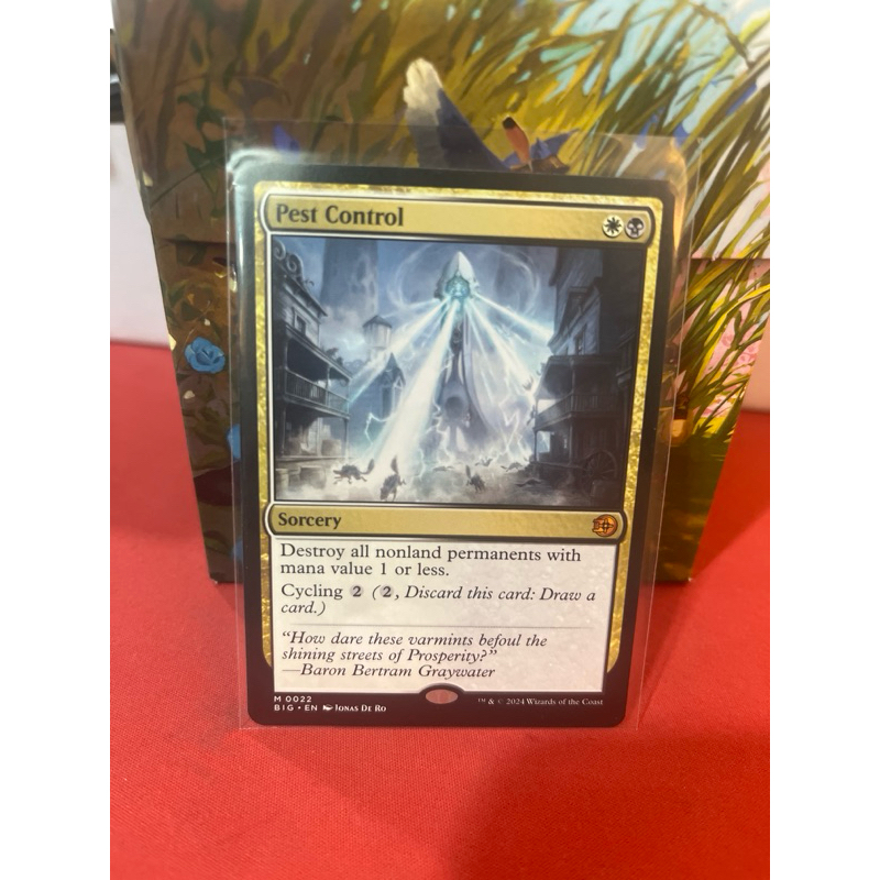 MTG Pest Control Card Magic the gathering EDH Model BIG Ex-Nm Condition ...