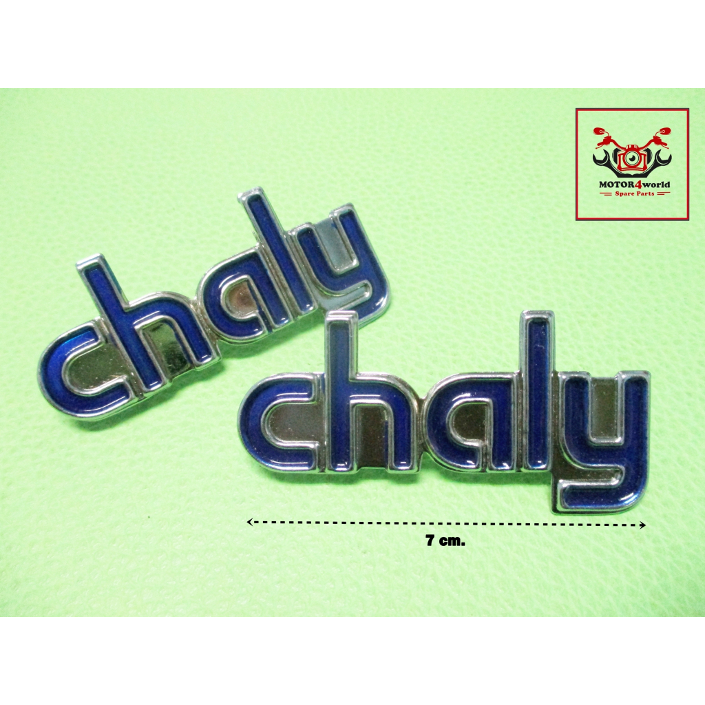 SIDE FRAME EMBLEM "DARK BLUE" Fit For HONDA CHALY CF50 CF70 // Body ...