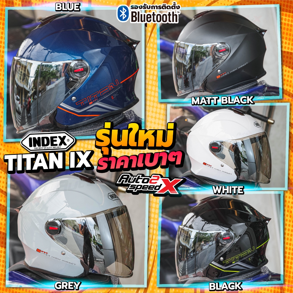 New Model INDEX TITAN IX Half-Face Helmet Buff Cloth | Shopee Malaysia