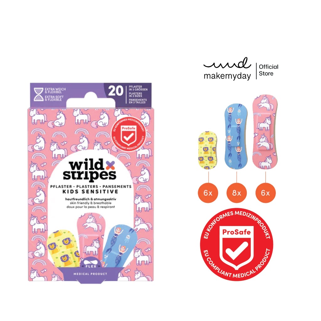Wild Stripes Plaster Cute Pattern Model Kids sensitive fantasy Color ...