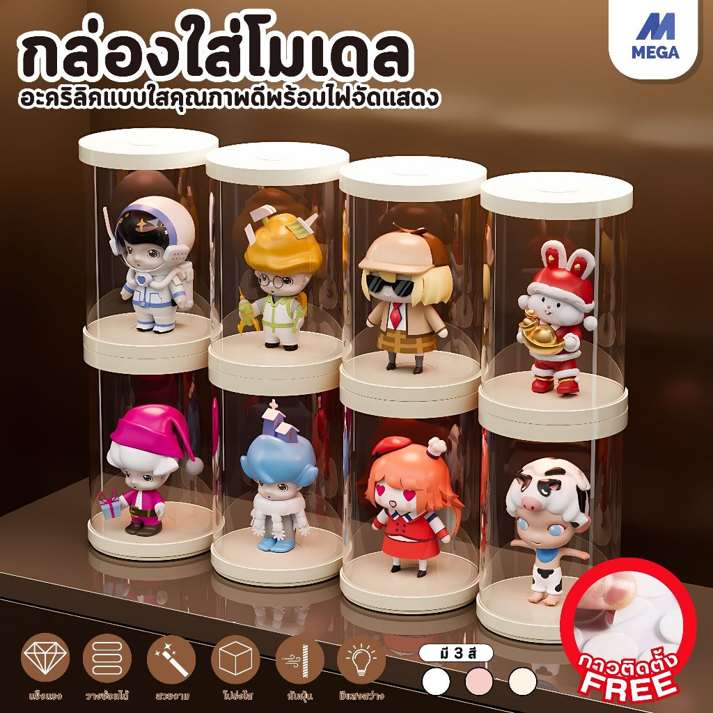 Model Storage Box With Lights Clear Acrylic Put A Doll Figure Shelf ...