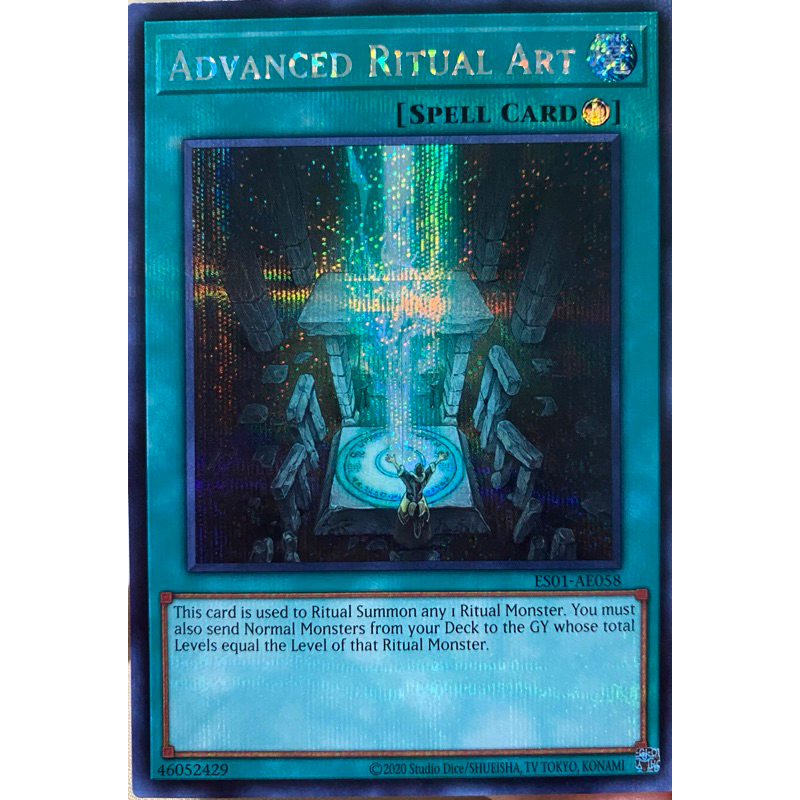 Yugioh Asia-Eng [ES01-AE058] Advanced Ritual Art (Secret Rare ...