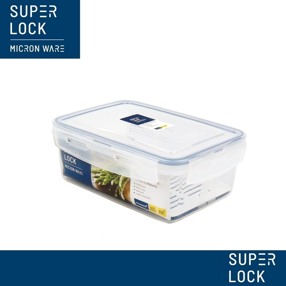 SUPER LOCK Square Food Container Model 6856 1.7l | Shopee Malaysia