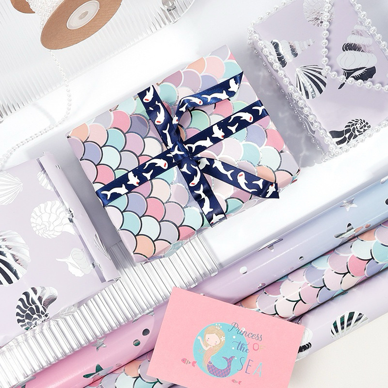 Mermaid Scales Gift Roll-Wrapping Paper Scale Pattern Suitable For ...