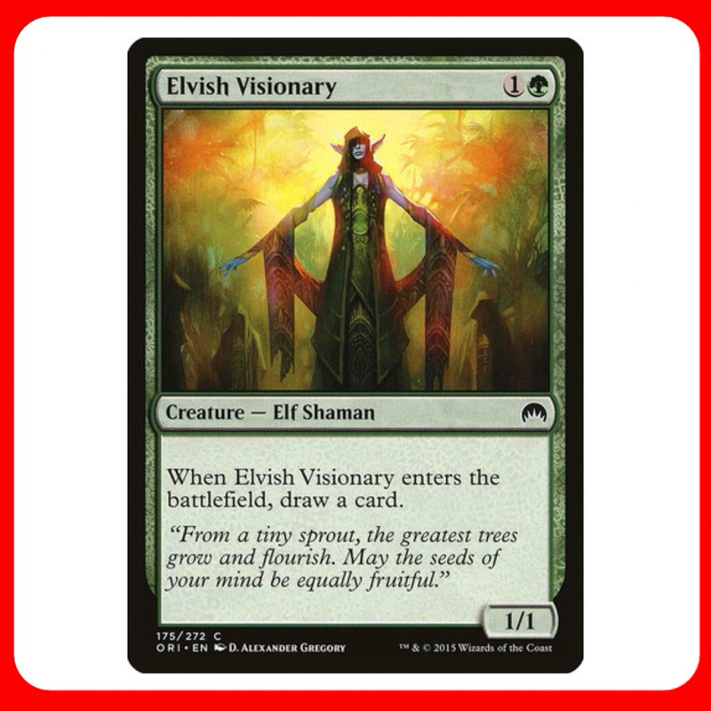 [MTG] Elvish Visionary [ORI] [GREEN] [COMMON] [NORMAL] [ENG] (Magic ...