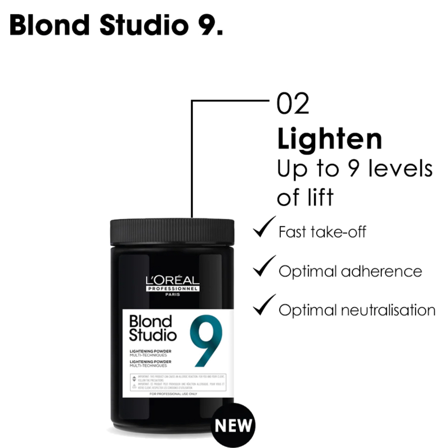 LOREAL 9 Levels Bleach Powder With Nourishing Agent Blond Studio Bonder ...