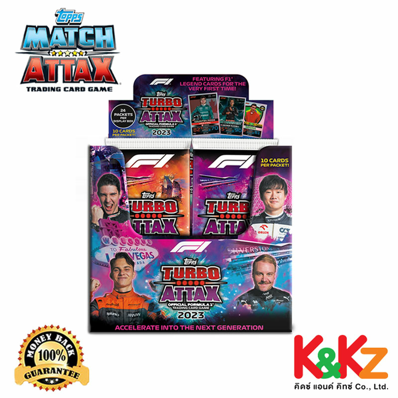 Match Attax Turbo 2023/Attack Formula One Racing Card (F1) Random Box ...