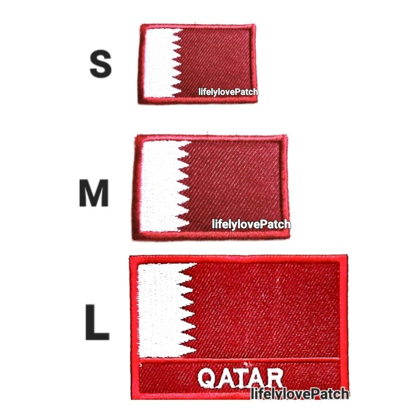 Qatar flag Patch Iron-On Stitching-Iron Hat Bag | Shopee Malaysia