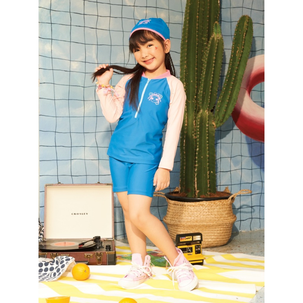 Sabina Swimsuit SWG1045 Blue Pink Sabinie Swim Model With A Swimming ...