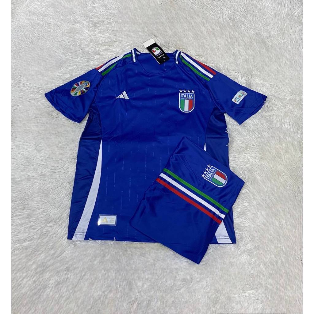 2024 Italy National Team Soccer Jersey Set Ready Stock(Shirt And Pant ...