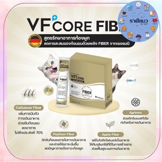 (30 Gray Packets) VFcore Cat Snacks Lick Constipation Formula. Reduce ...