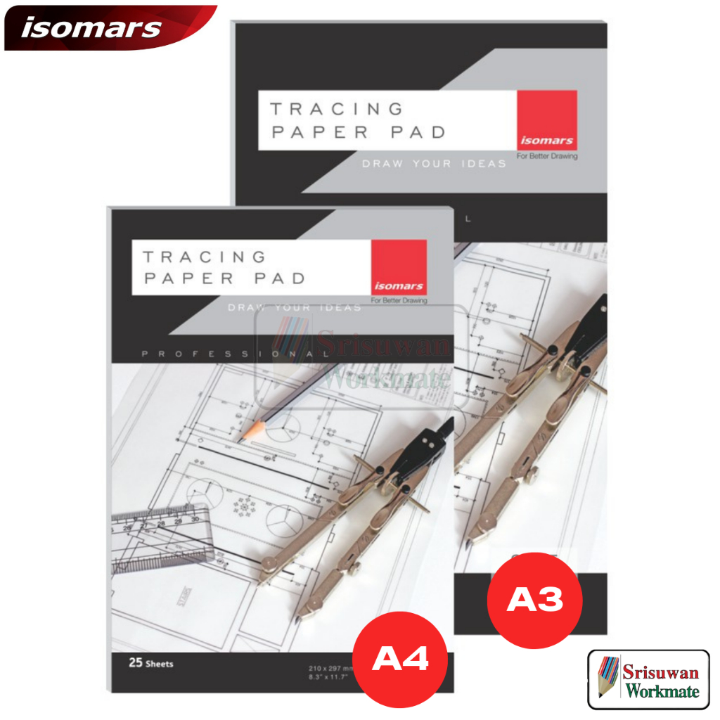 ISOMARS Tear-Off Paper Copy Book A4/A3 Tracing Cracks Create Designs ...