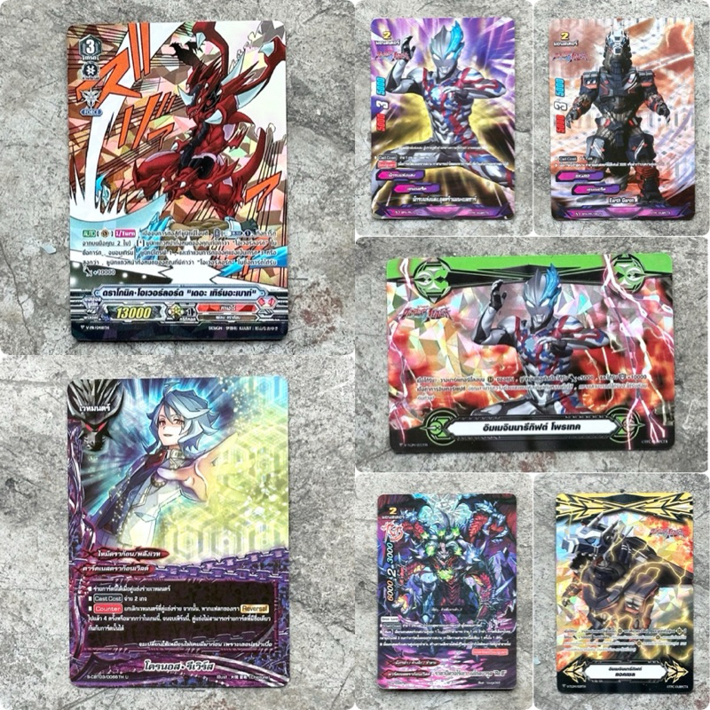 Vanguard And Buddyfight Cards Authentic Thai Language Separate Leaves ...