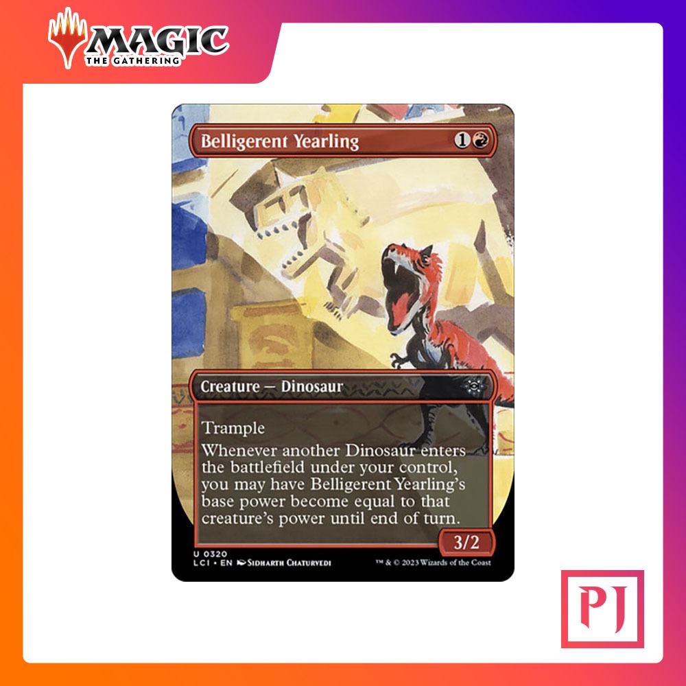 [MTG] Belligerent Yearling (Borderless) [LCI] [RED] [UNCOM] [NORMAL ...