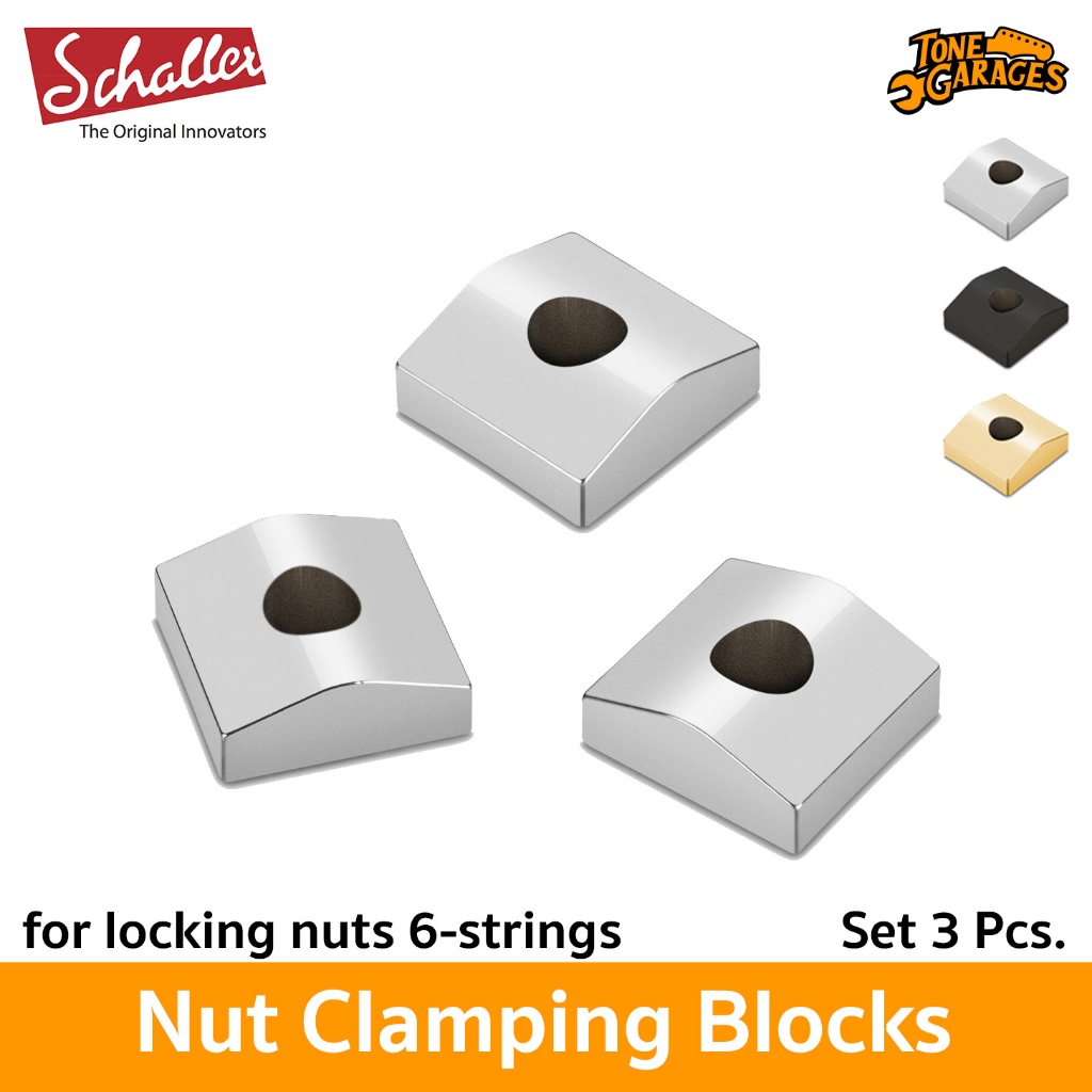 Schaller Nut Clamping Blocks for locking nuts 6-strings Set Of 3 Made ...