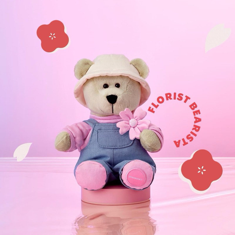 Starbucks Bearista Bear Cherry Blossom Outing Teddy | Shopee Malaysia