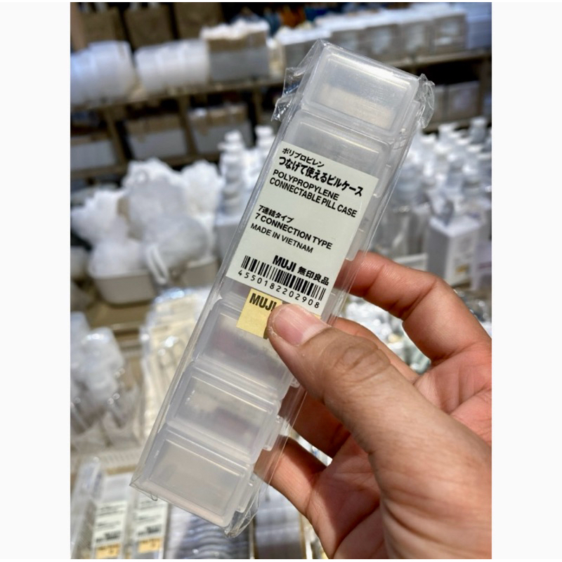 Muji Pill/Vitamin Case 7-Compartment Portable Medicine Or Cartridge ...