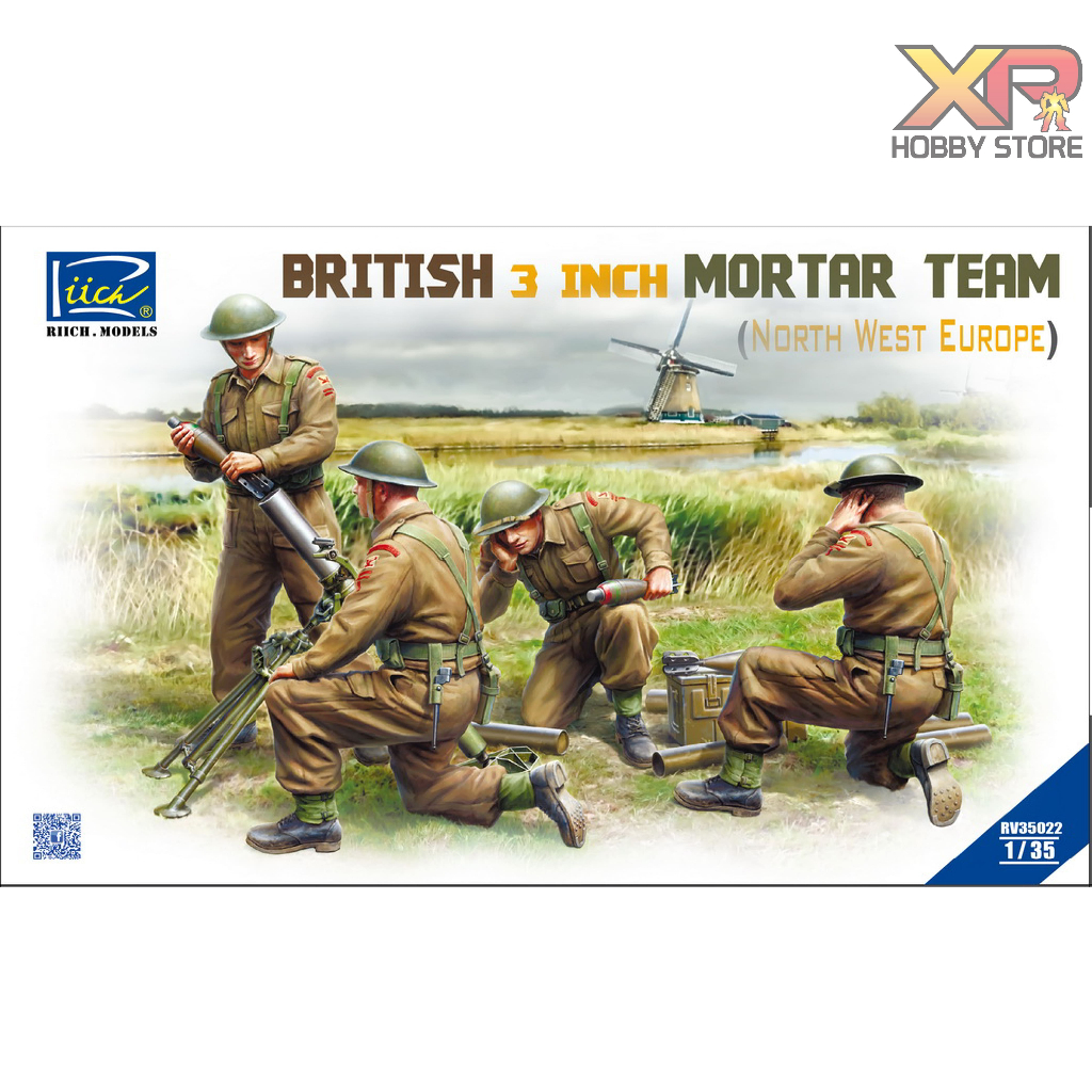 [Riich Model] 1/35: British 3 inch Mortar Team set (North West Europe ...