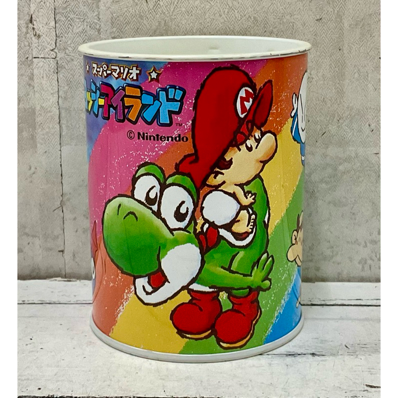 Rare Collectibles Super Mario Yoshi's Island Piggy Bank Cans Japan ...