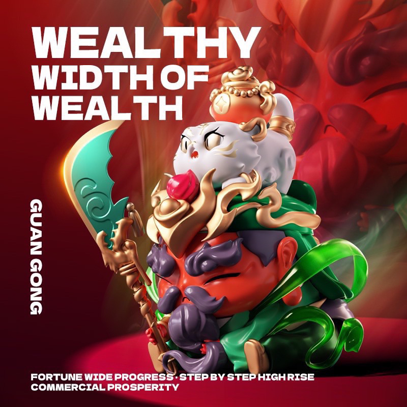 !! Random Box of FuFuTieTie Five Gods of Wealth Figure 1 | Shopee Malaysia